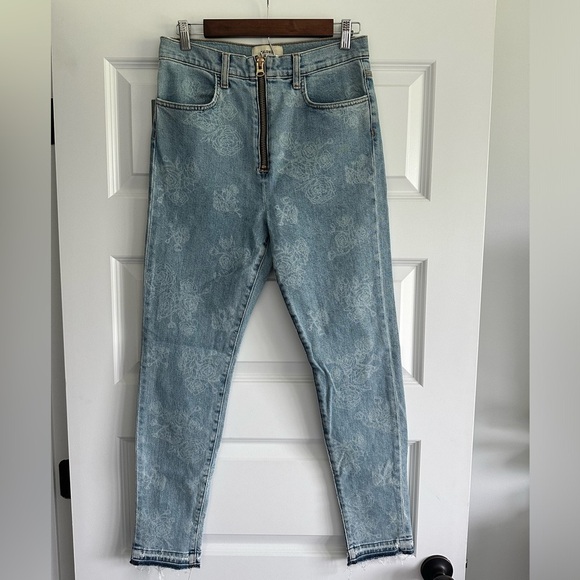 baldwin | Jeans | Nwt Baldwin Harley High Rise Skinny Jeans Rose Floral ...